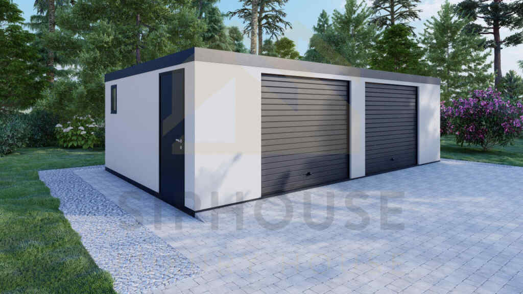 Double Prefab Garage Garras, 38 m² - siphouse
