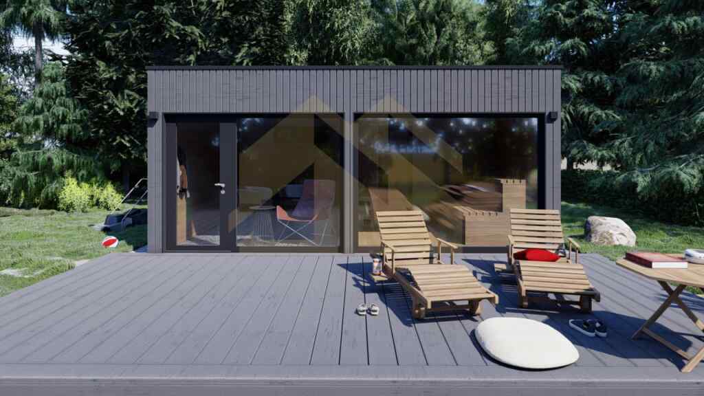 Outdoor SIP Insulated Sauna Kemis 29 m² - siphouse