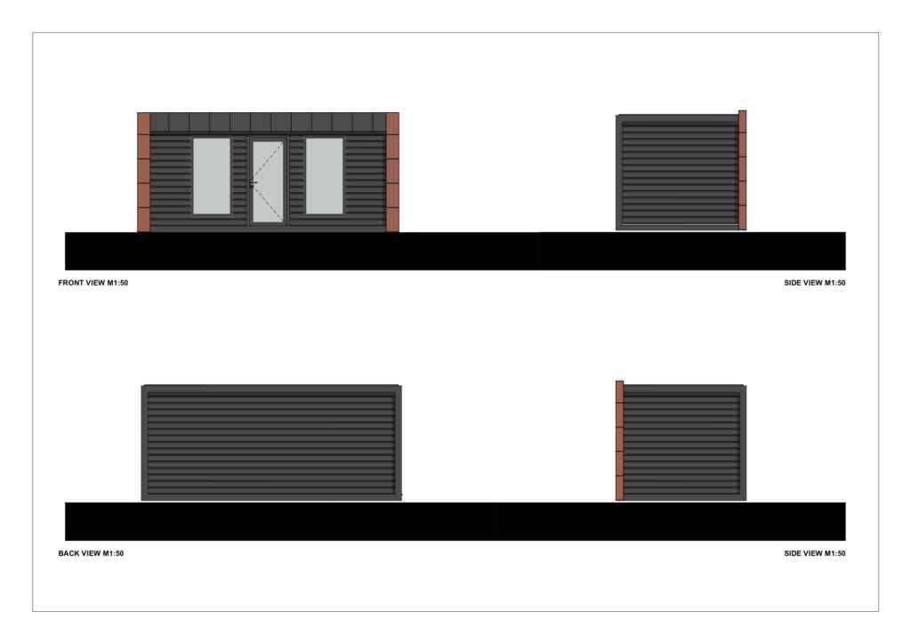 Sandwich Panel Mobile Office Rotterdam, 18 m² - siphouse