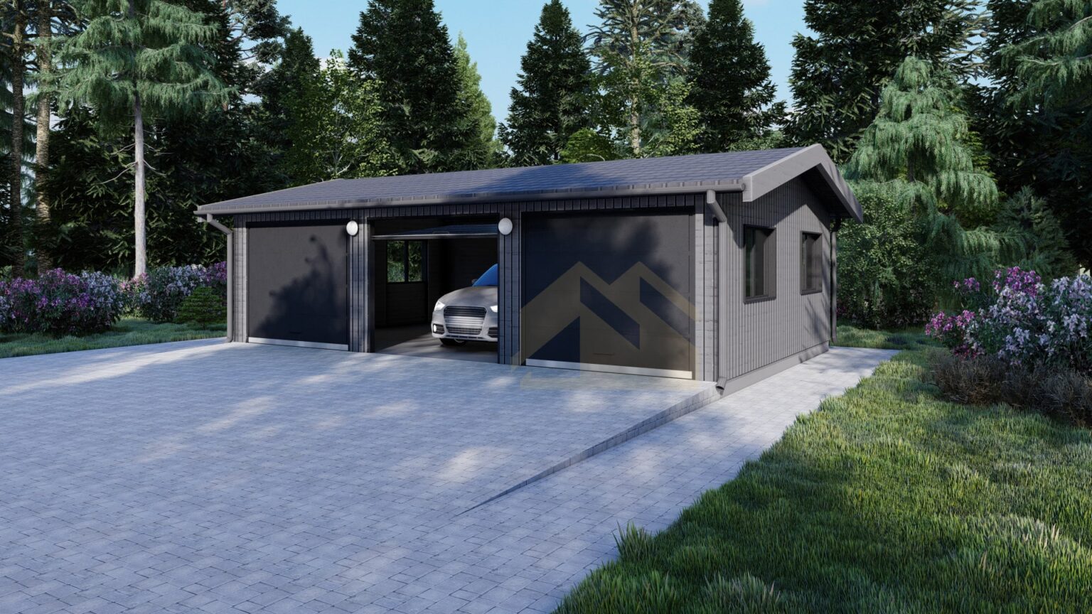 SIP Insulated Triple Garage Aeropos II, 47 m² - siphouse
