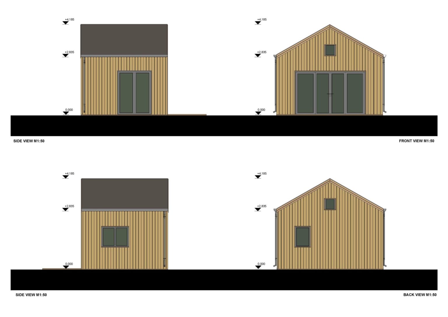 Wooden House Patrick (44 mm + cladding), 20 m² + 15 m² Terrace - siphouse