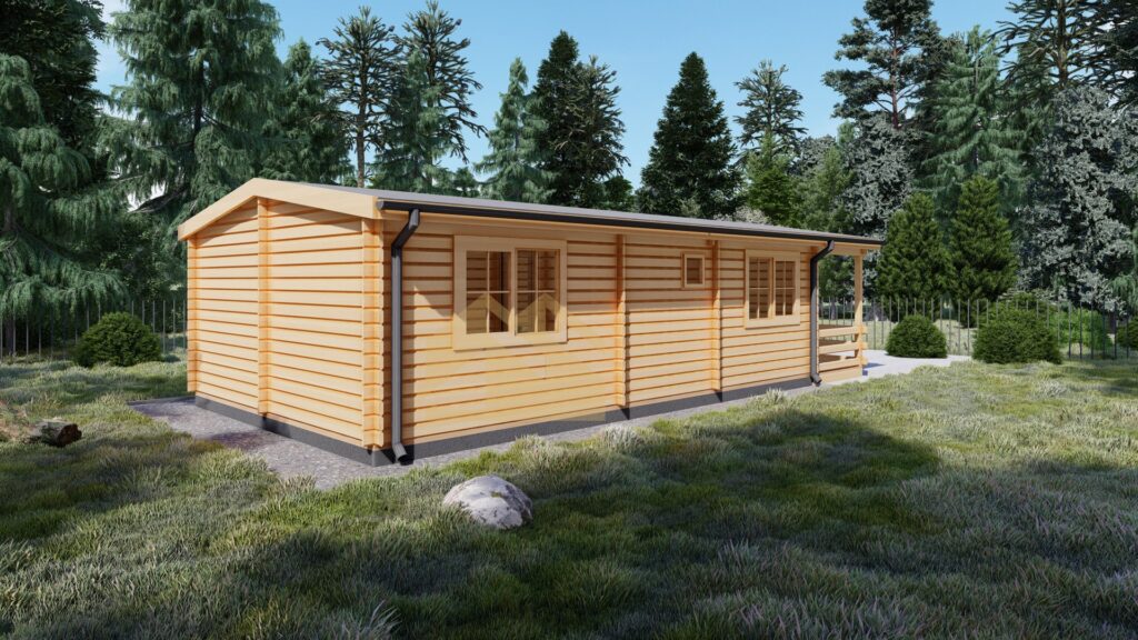 Log Cabin House Terrace 44mm Perseus, 41 M² - siphouse