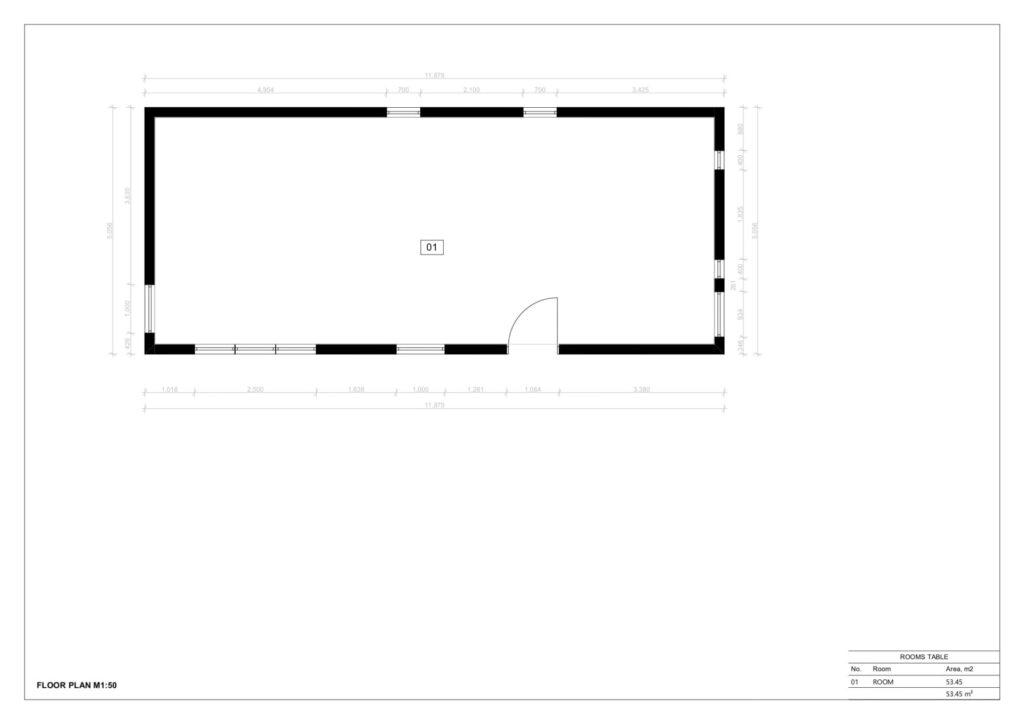 Prefabricated House Severus (SIP insulated) 53 m² - siphouse