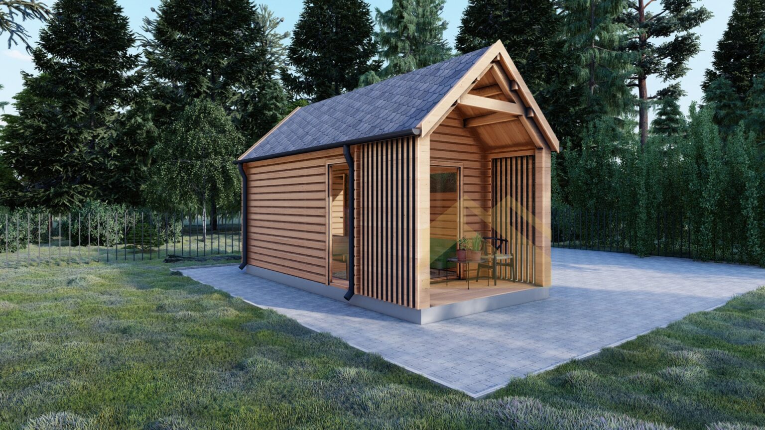 Residential Log Cabin Ruby 44mm, 3×6, 18 M² - siphouse
